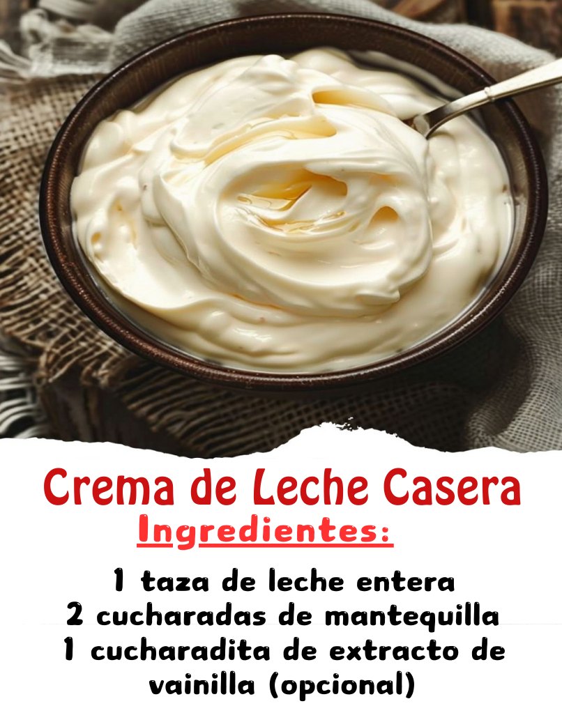 Como hacer Crema de Leche Casera – Mejores Recetas