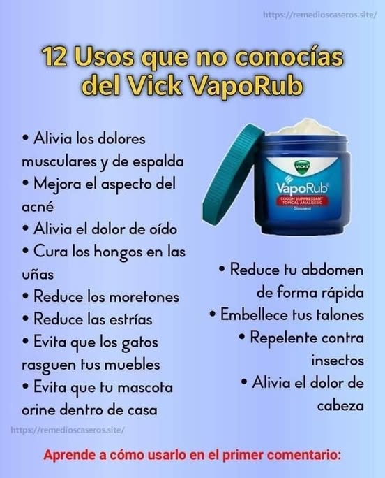 Usos del VICK VAPORUB que no conocías y que te sorprenderán – Mejores ...