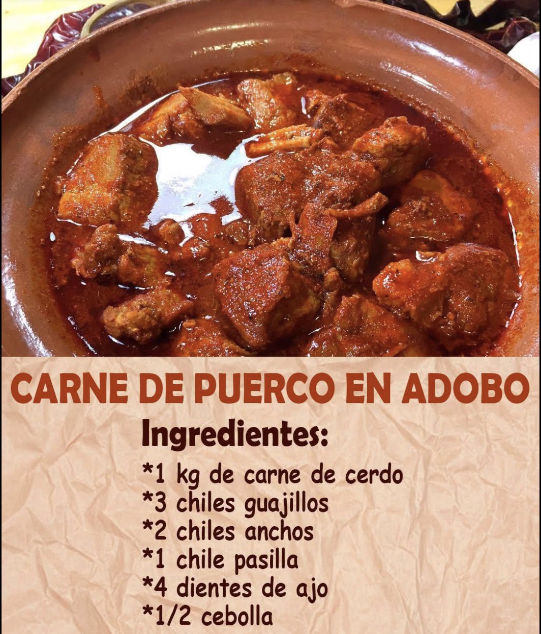 CARNE DE PUERCO EN ADOBO – Mejores Recetas