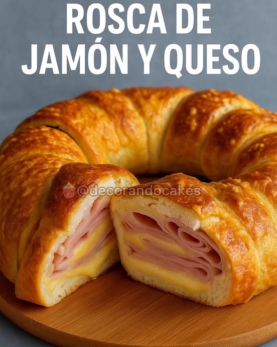 ROSCA DE JAMÓN Y QUESO – Mejores Recetas